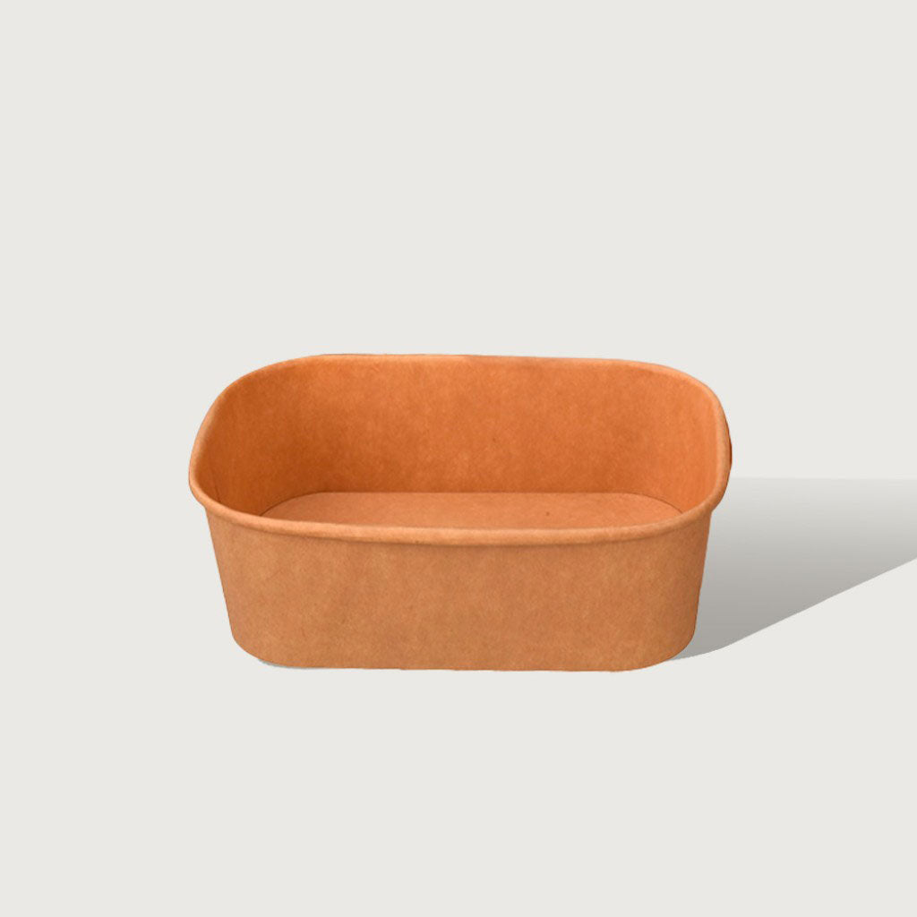 IKON Kraft Paper Rectangle Container 750ml | 300/Ctn – Lloyd Holt Packaging