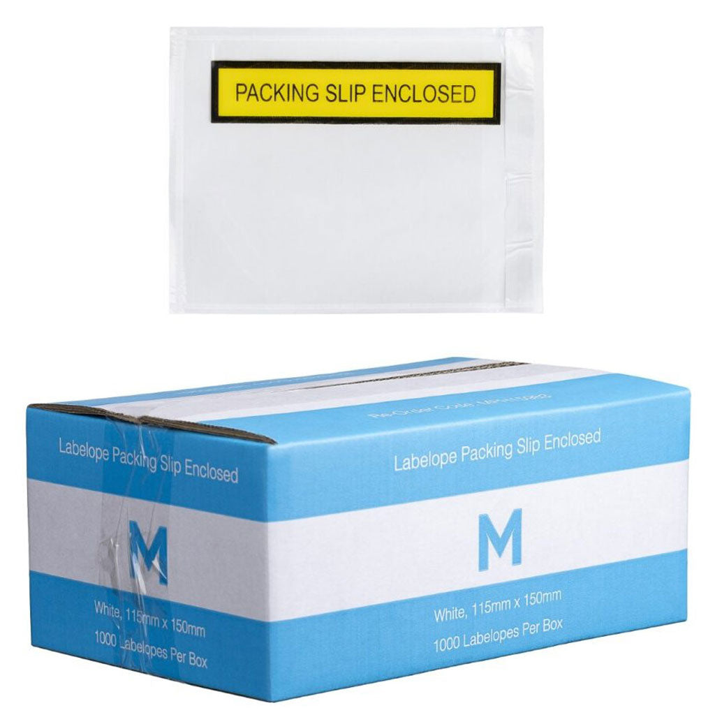 M Shipping Label Lopes Self Adhesive 'Packing Slip Enclosed' | 1000/Bo ...