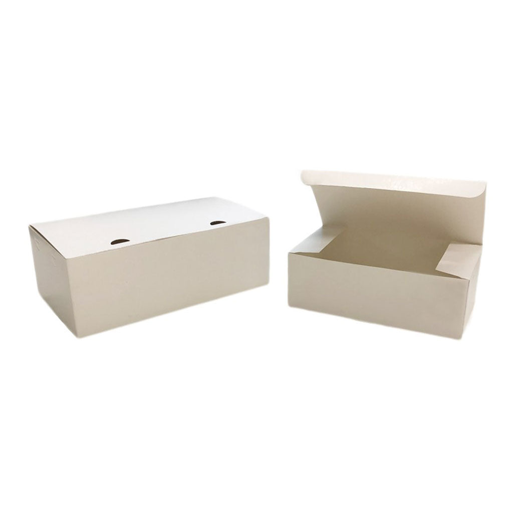 Snack Box Plain White Large | 50/Pack – Lloyd Holt Packaging