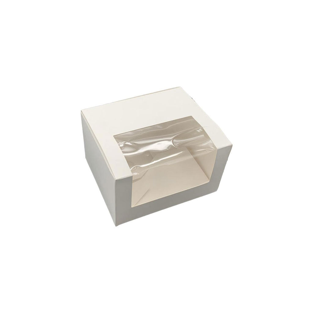 White 5 Inch Window Loaf Box 130x110x80mm (Each) – Lloyd Holt Packaging